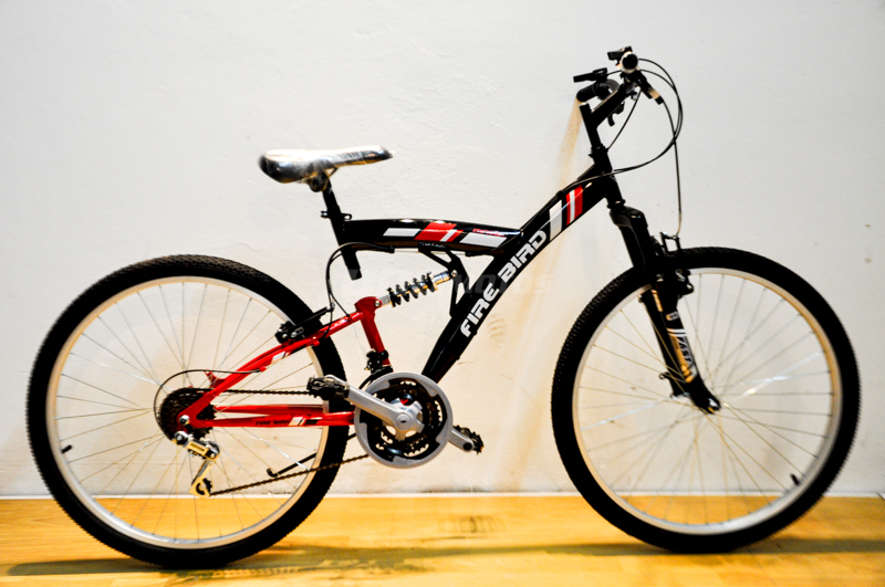 Moto Fire Bird Bicicleta MTB Rod 26 18 Vel Shimano Full Suspension